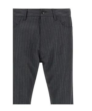 Balenciaga Pinstriped Tailored Trousers - Black