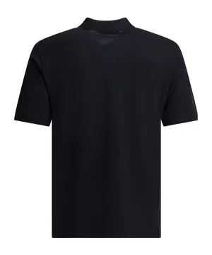 Stone Island Logo Patch Short Sleeved Polo Shirt - Blue