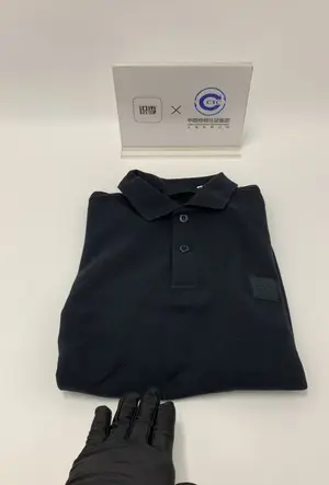 Stone Island Logo Patch Short Sleeved Polo Shirt - Blue