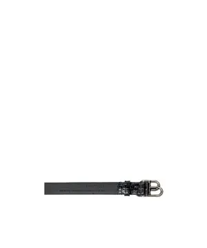 Balenciaga Logo Buckle Leather Belt