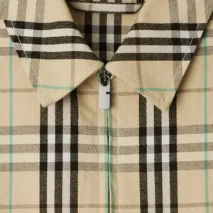 Burberry Checked Zip Up Jacket