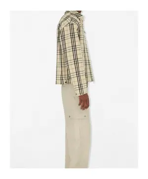 Burberry Checked Zip Up Jacket