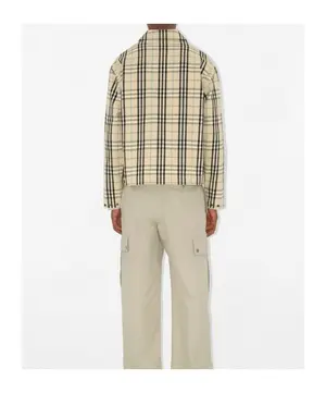 Burberry Checked Zip Up Jacket