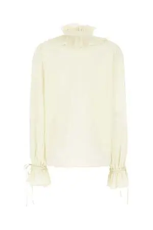 Valentino Garavani Ruffled Collar Button-up Shirt - White