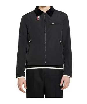 Thom Browne Rwb Stripe Zip-up Padded Jacket