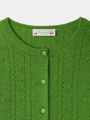 Bonpoint Cashmere Cable-knit Cardigan