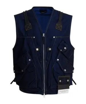 Stone Island Sleeveless Vest With Two-way Zipper