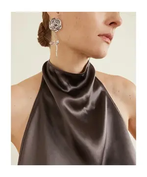 Magda Butrym Rose Stem Earrings