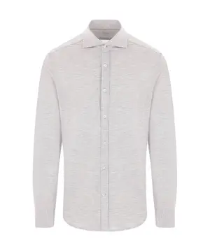 Brunello Cucinelli Button-up Long-sleeved Shirt - Grey