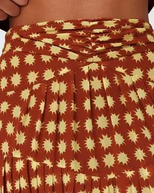 Diane Von Furstenberg Graphic Print Maxi Skirt