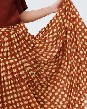 Diane Von Furstenberg Graphic Print Maxi Skirt