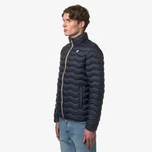 K-WAY Quilted Zip-up Jacket With Stand Collar