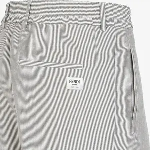 Fendi Pinstripe Pleated Trousers
