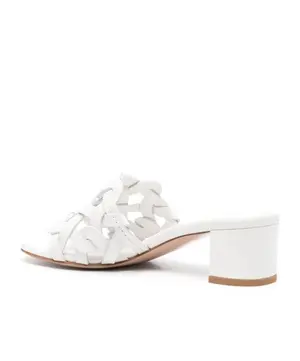 GIANVITO ROSSI Round Toe Block Heel Sandals