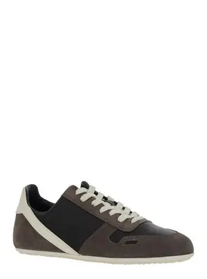 Rick Owens Concordians Minimal 'dark Dustmilk' Sneakers - Black
