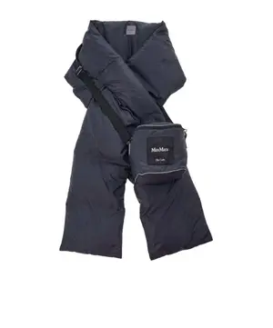 Max Mara Logo Scarf - Midnight Blue