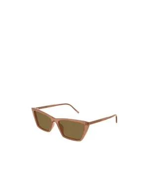 Saint Laurent Cat Eye Frame Sunglasses - Brown