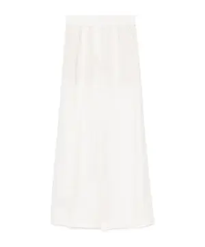 Brunello Cucinelli Straight Wide Leg Trousers With Pleated Details