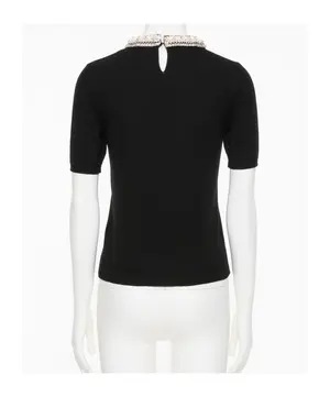 Valentino Garavani Embellished Crewneck Knitted Top