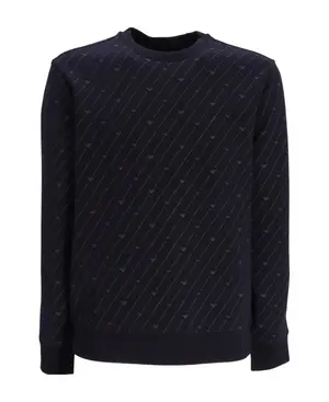 Emporio Armani Logo Print Crewneck Sweatshirt