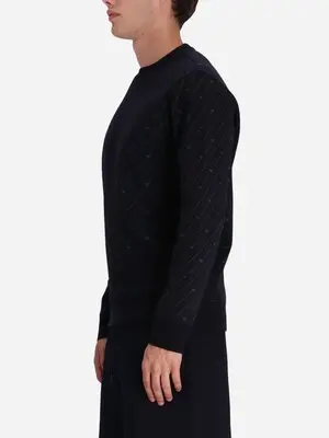 Emporio Armani Logo Print Crewneck Sweatshirt