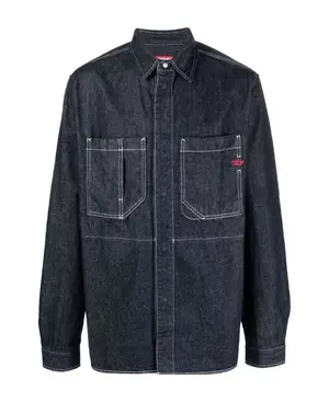 DIESEL® Zip-front Denim Shirt