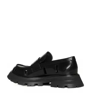 Alexander McQueen Cut-out Flat Loafers
