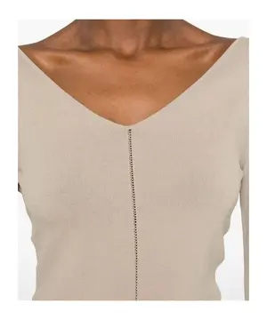 LEMAIRE V-neck Long Sleeve Top
