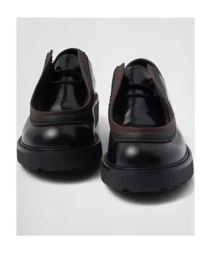 Prada Opaque Brushed Leather Lace-up