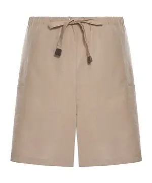 Max Mara Quebec Drawstring Shorts - Beige