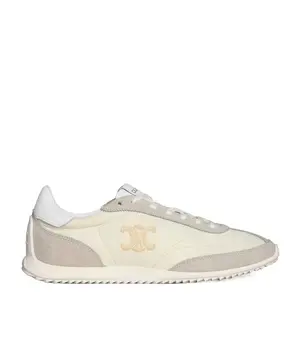 CELINE Celine Racer Low Top Sneakers In Nylon, Suede Calfskin, And Calfskin