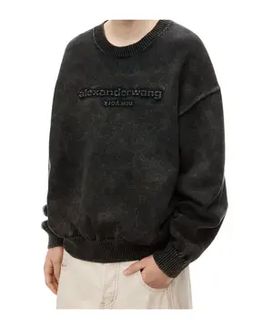 Alexander Wang Oversized Logo Crewneck Sweatshirt