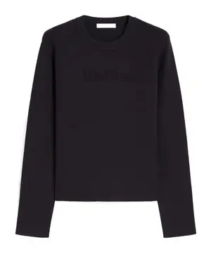 Max Mara Viscose And Wool Yarn Crew Neck Sweater