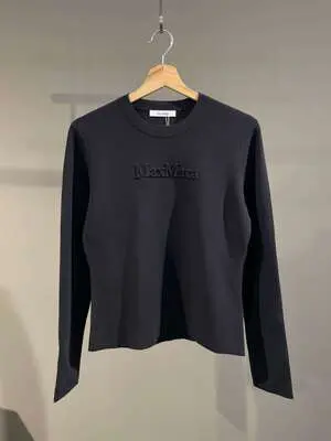 Max Mara Viscose And Wool Yarn Crew Neck Sweater