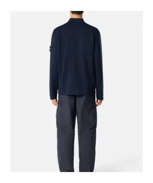 Stone Island Long-sleeved Knitted Polo Shirt
