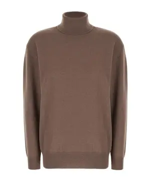 Brunello Cucinelli Turtleneck Wool Sweater - Brown