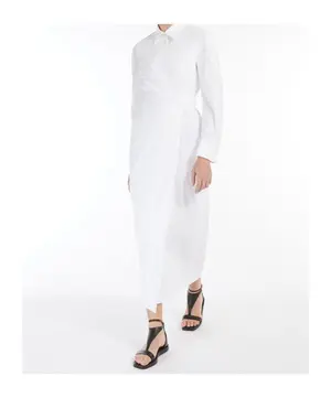 Max Mara Draped Long-sleeved Dress