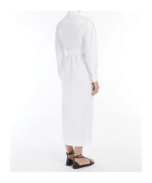 Max Mara Draped Long-sleeved Dress