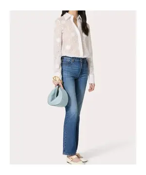 Valentino Garavani Floral Embroidered Long-sleeved Shirt