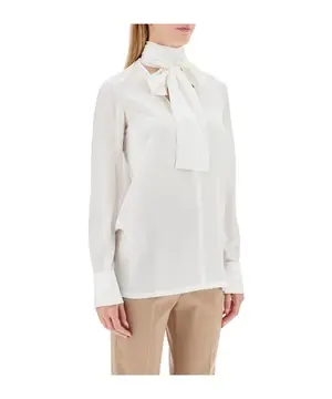 Sportmax Pussy-bow Long-sleeved Shirt