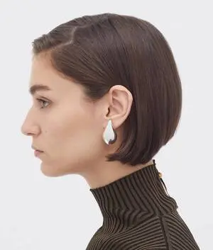 Bottega Veneta Drop Earrings - Gray
