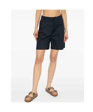 Woolrich Buttoned High-waisted Shorts - Blue