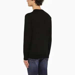 DRUMOHR Crew Neck Sweater With Rib Trim - Black