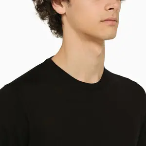 DRUMOHR Crew Neck Sweater With Rib Trim - Black