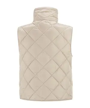 Max Mara Tregic Zip-up Drawstring Gilet - Sand