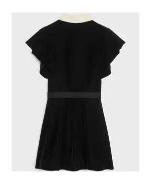 Celine Mini Dress In Flowing Velvet