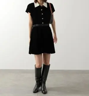 Celine Mini Dress In Flowing Velvet
