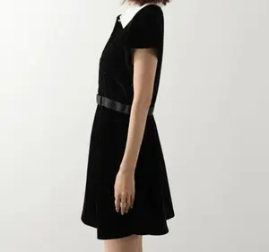 Celine Mini Dress In Flowing Velvet