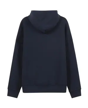 Emporio Armani Embroidered Logo Drawstring Hoodie