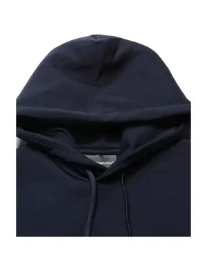 Emporio Armani Embroidered Logo Drawstring Hoodie